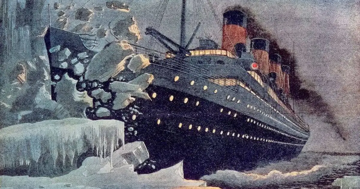 Titanic Hits Iceberg