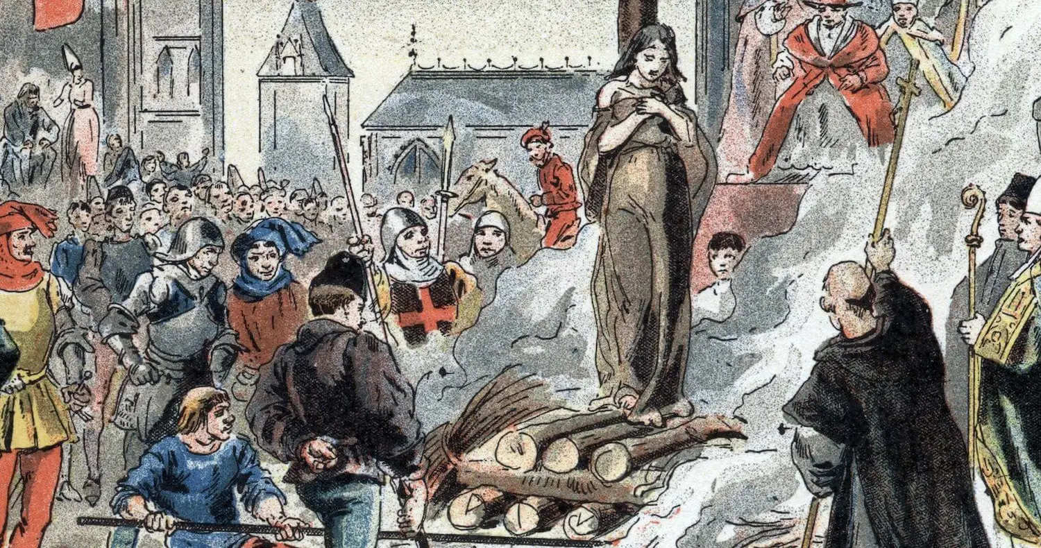 Joan Of Arc Burned At The Stake
