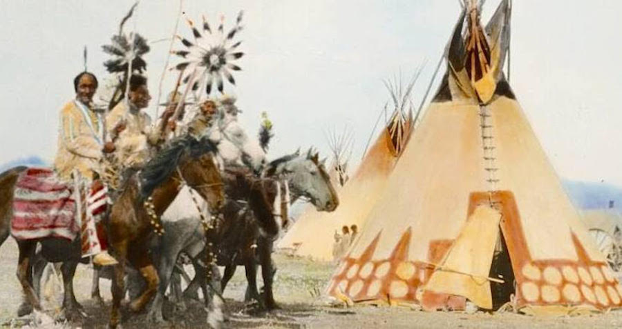 44 Colorized Native American Photos From A Century Ago