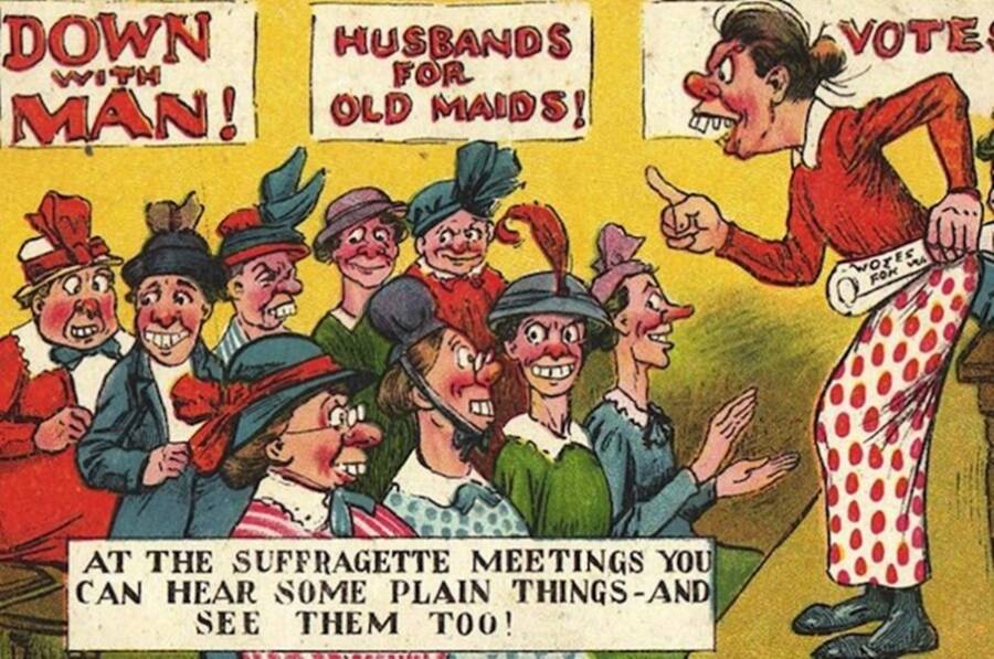 Unbelievably Sexist Postcards From The Anti-Suffrage Movement