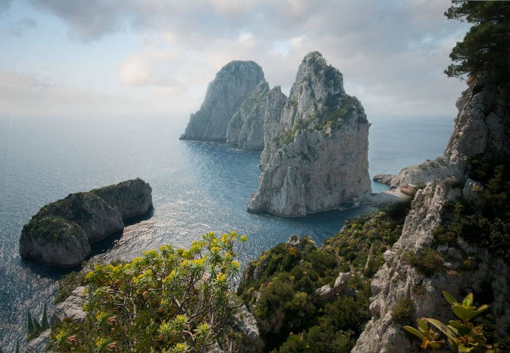 The Scenic Landscape Of Capri, Italy