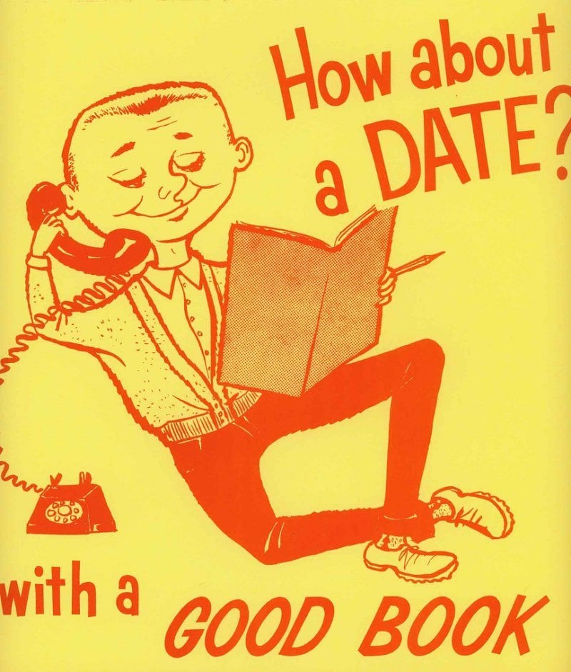 37 Colorful Vintage Library Ads That Bookworms Will Love