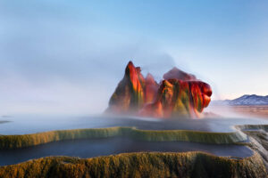 Fly Geyser, The Rainbow Wonder Of The Nevada Desert