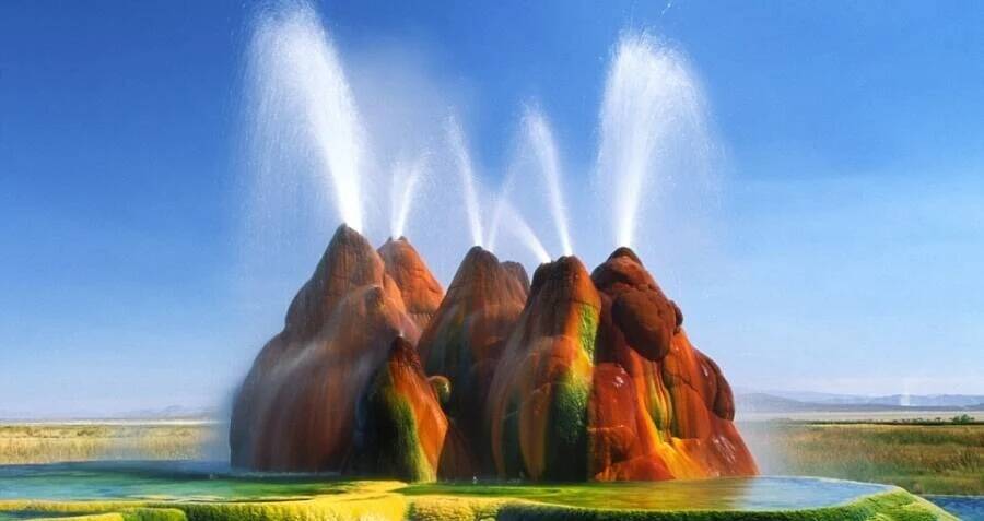 Fly Geyser, The Rainbow Wonder Of The Nevada Desert