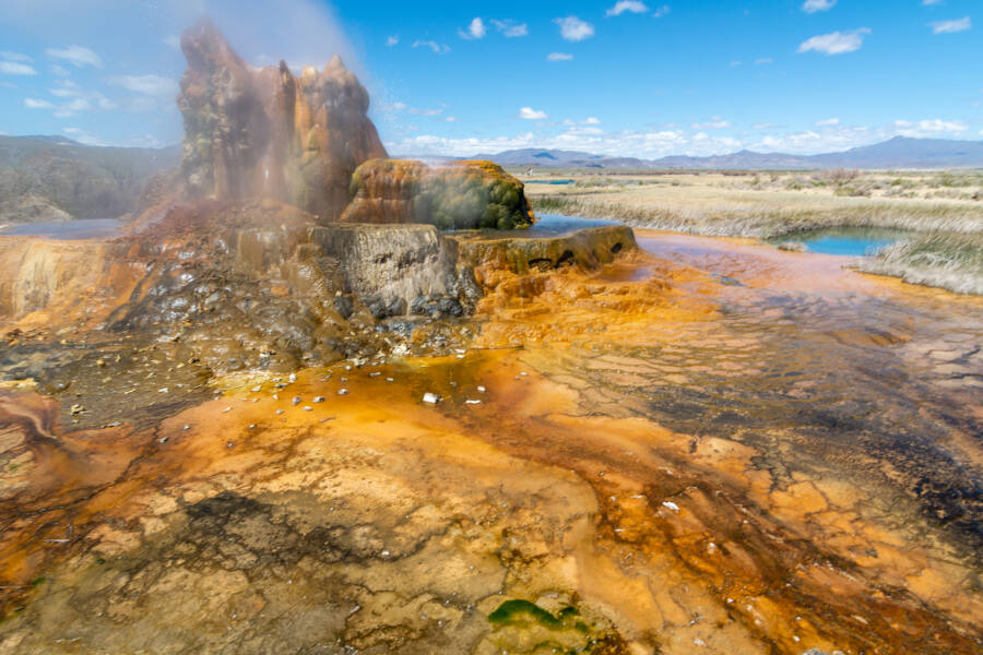 Fly Geyser, The Rainbow Wonder Of The Nevada Desert
