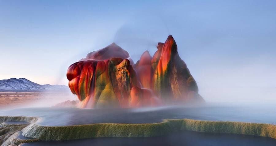 Fly Geyser, The Rainbow Wonder Of The Nevada Desert
