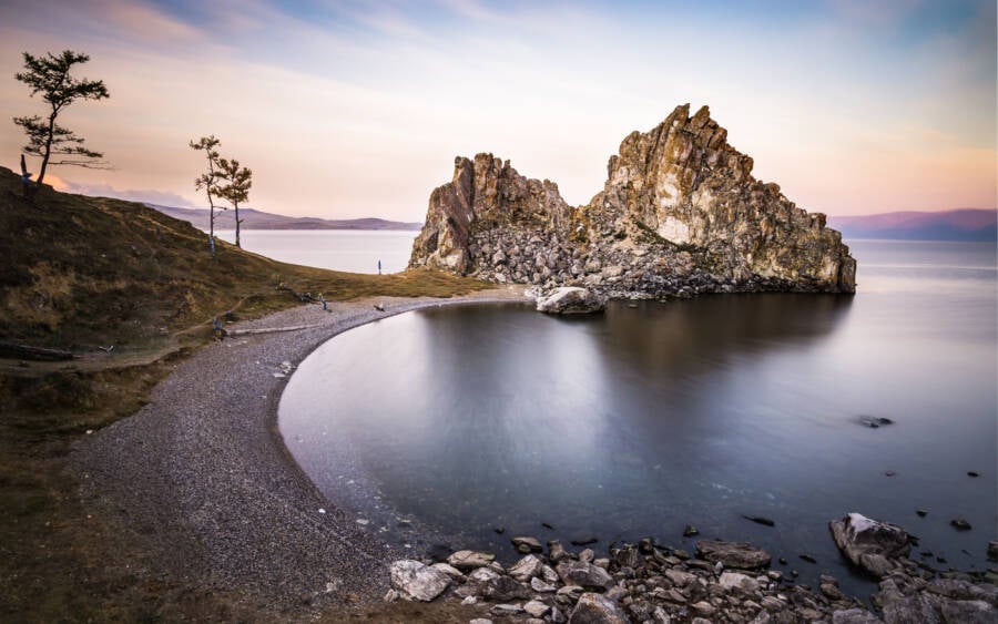 Lake Baikal, The Turquoise Lake In The Wilds Of Russia