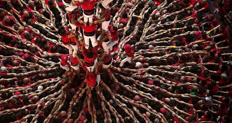 Spain's Human Towers: Where You Must Step On People To Get Ahead