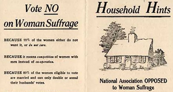 The Anti-Suffrage Movement Founded By Women In The Early 1900s