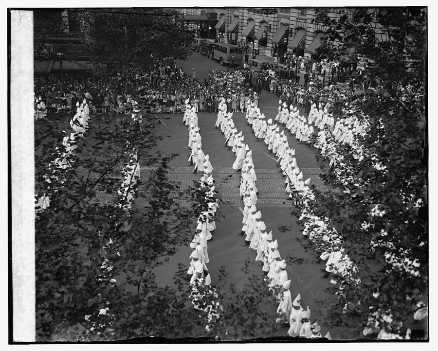 The 1925 Ku Klux Klan March On Washington, In Photos