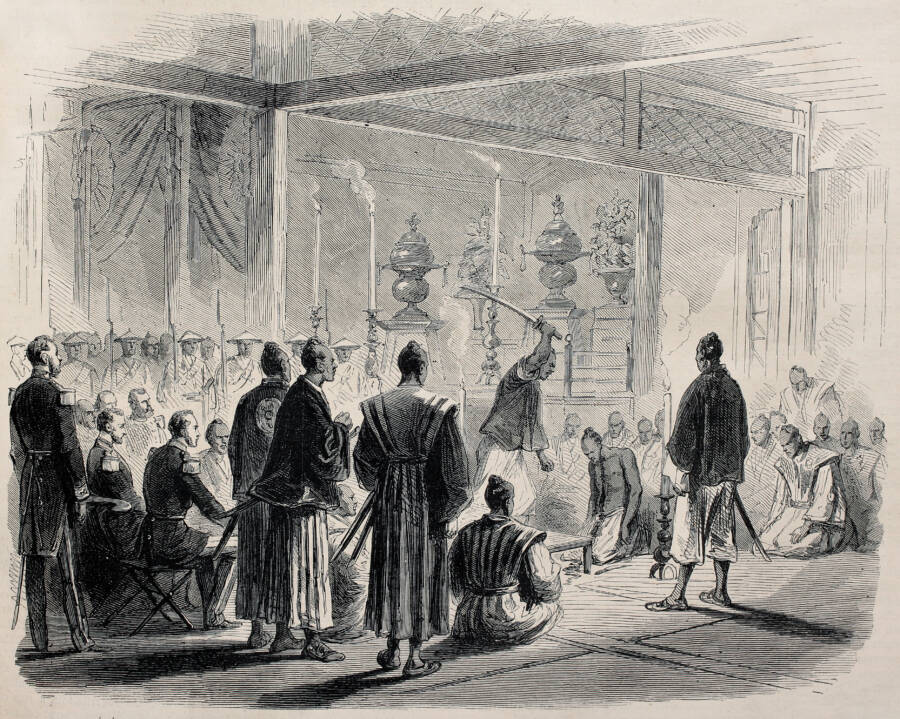 Seppuku, The Ritual Suicide Method Of Samurais In Feudal Japan