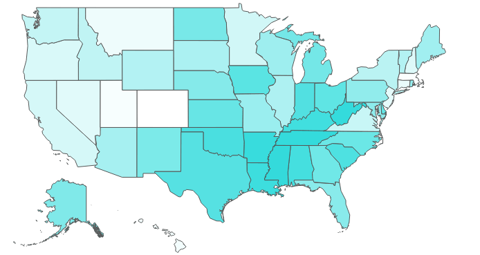 These Are The Fattest States In America, According To A New Report These Are The Fattest States In America, According To A New Report