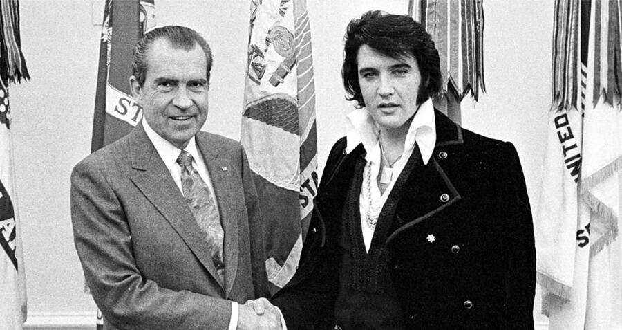 The Bizarre Story Behind This Photo Of Elvis And Nixon