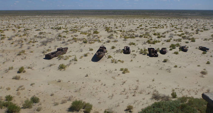 How The Ancient Aral Sea Vanished Almost Entirely In A Few Decades