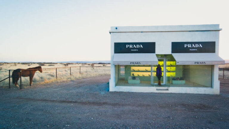 Inside Prada Marfa, The Fake Boutique In The Middle Of Nowhere Inside Prada Marfa, The Fake Boutique In The Middle Of Nowhere