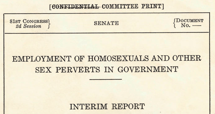 The Lavender Scare: The U.S. Government's Anti-Gay Purge