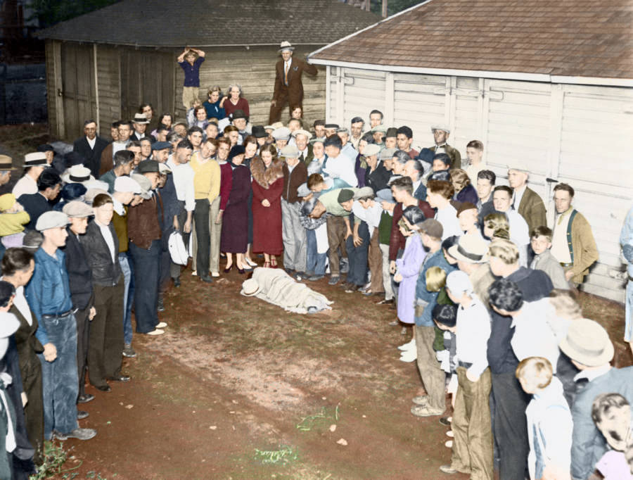 31 Vintage Crime Scene Photos Brought To Life In Stunning Color