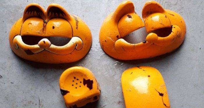 Garfield Phones Have Bizarrely Washed Ashore In France For 30 Years