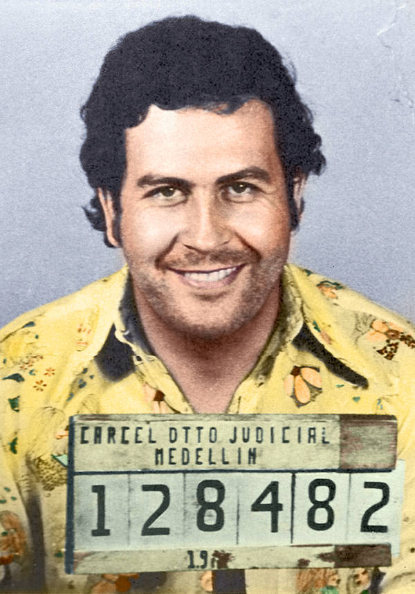 48 Colorized Mugshots Of Everyone From Pablo Escobar To David Bowie