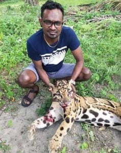 Laughing Poachers Share Photos Of Endangered Leopard They Just Killed