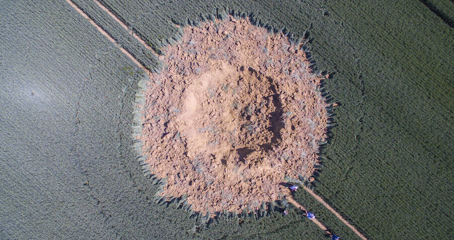 WWII Bomb Self-Detonates And Creates Giant Crater In German Field