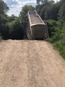 Bean-Carrying Truck Overloads, Collapses Historic 113-Year-Old Bridge