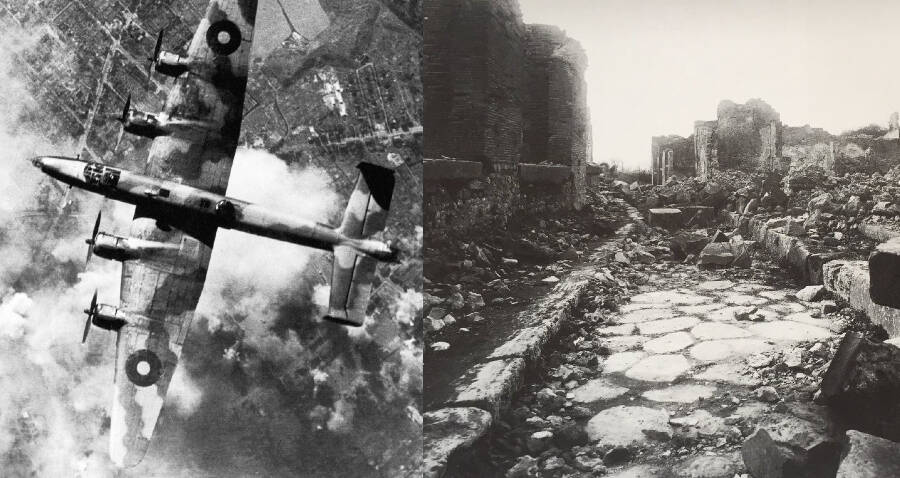 There Are Unexploded Bombs From WWII Underneath Pompeii
