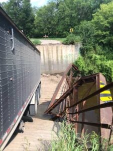 Bean-Carrying Truck Overloads, Collapses Historic 113-Year-Old Bridge