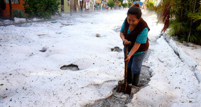 A Huge Mexican Hail Storm Buried The Central Town of Guadalajara
