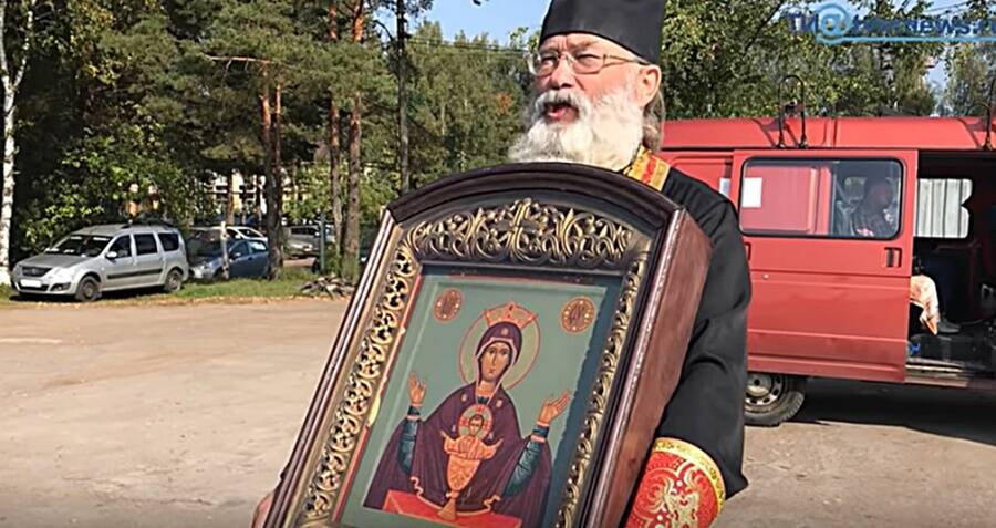 Russian Priests 'Cure' City Of Sin With Holy Water Via Airplane