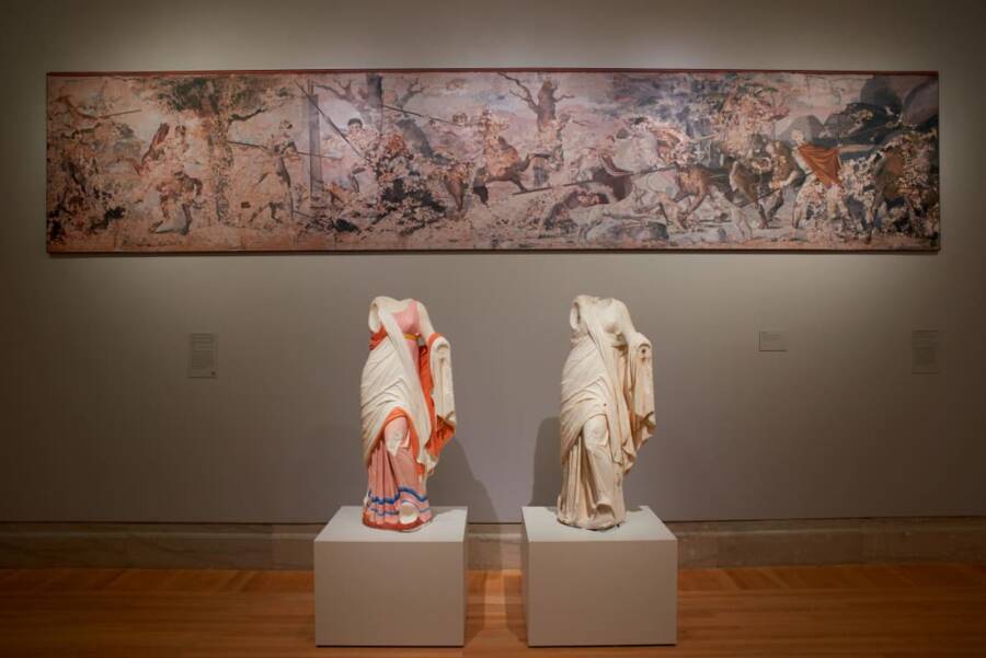 The 'Gods In Color' Exhibit Shows Ancient Statues In Brilliant Color