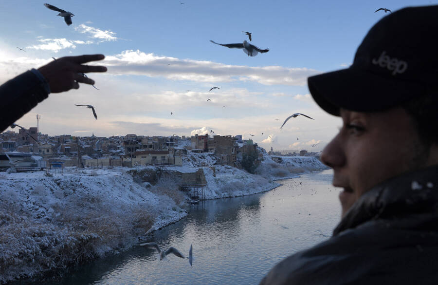 Snow Blankets Iraq For Just The Second Time In 100 Years