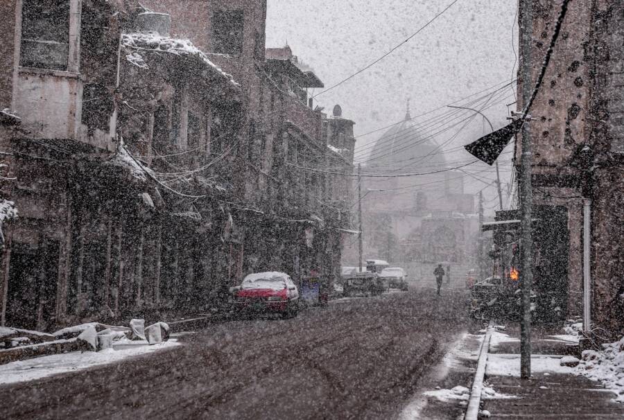 Snow Blankets Iraq For Just The Second Time In 100 Years