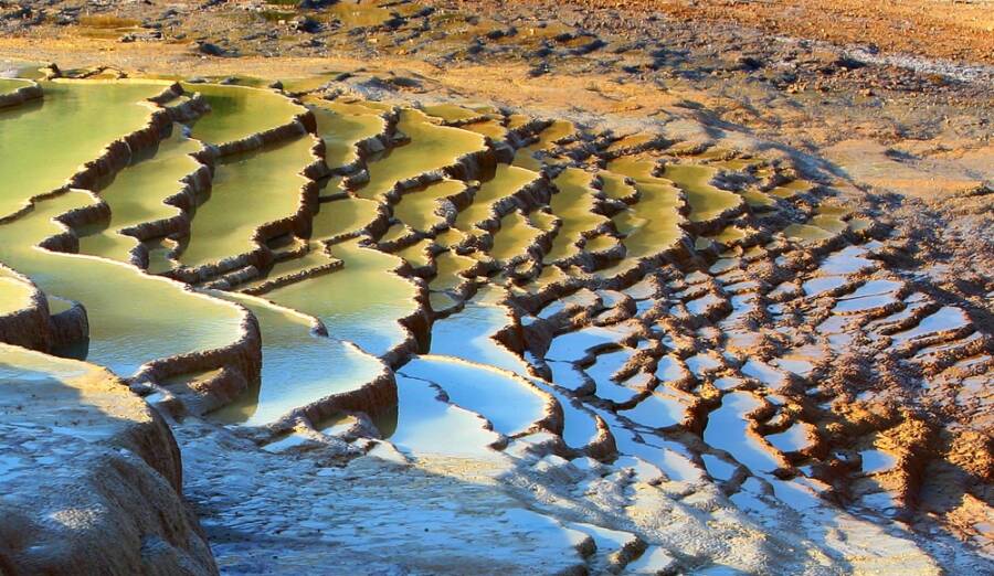 Stunning Photos Of Badab-e Surt, Iran's Natural Terraced Hot Springs