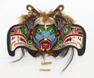 33 Colorized Photos Of Native American Masks From The Early 1900s