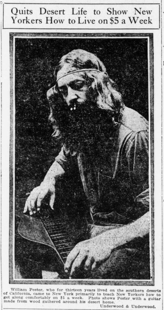 William Pester Was America's First Hippie — In The 1910s