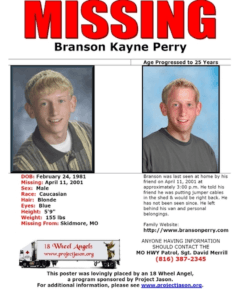 Branson Perry, The 20-Year-Old Who Vanished From Missouri In 2001