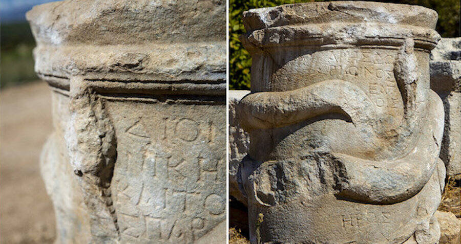 2,000-Year-Old Snake Altar To Greek Gods Of The Dead Found In Türkiye