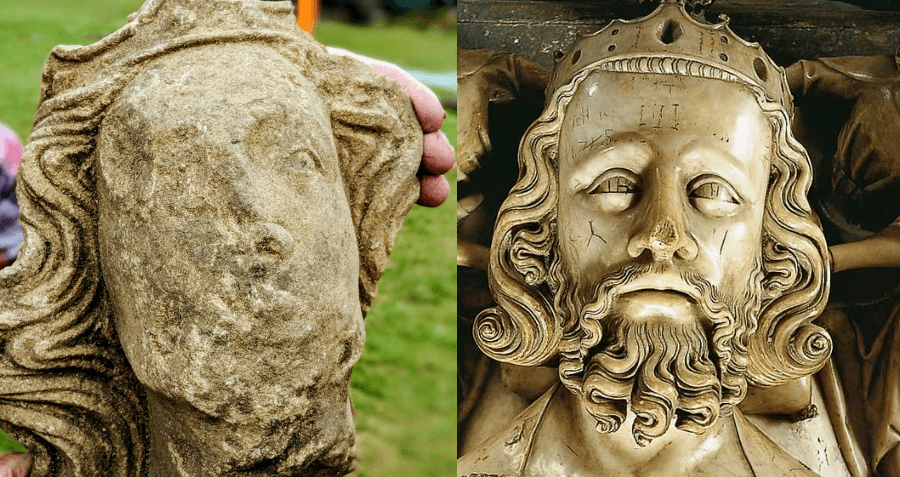 Stone Head Thought To Be King Edward II Found At Ruined Nunnery