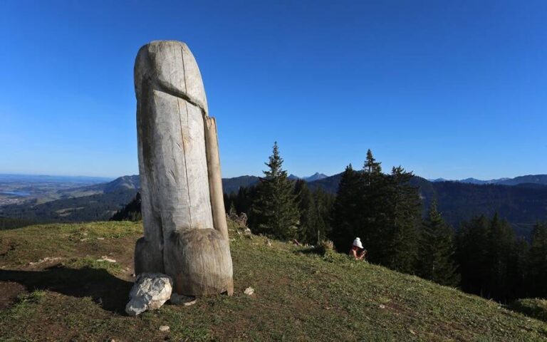 Giant Wooden Penis Sculpture Mysteriously Vanishes From Bavarian Alps