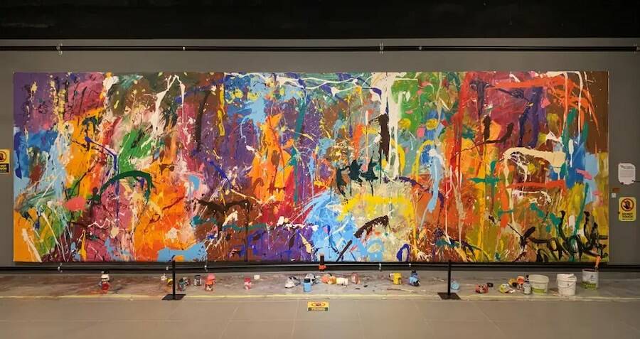 Abstract Artwork Ruined By Couple Who Thought It Was Interactive