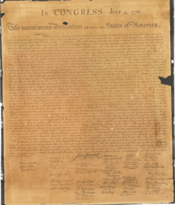 Rare Copy Of Declaration Of Independence Revealed By Historians