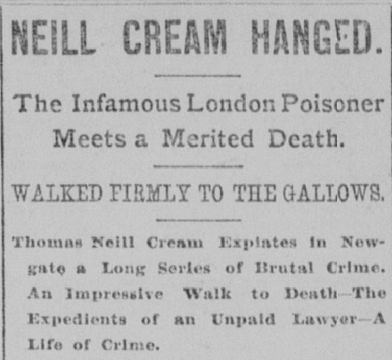Thomas Neill Cream: The Serial Killer Doctor Of The Victorian Era