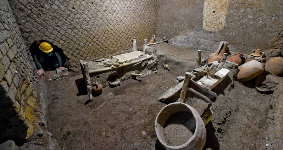 Archaeologists Uncover Incredibly Well-Preserved Slave Room In Pompeii