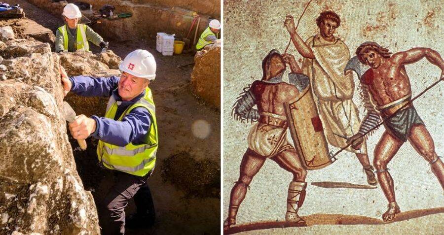 Amphitheater Excavation In England Reveals Roman-Era Gladiator Cells