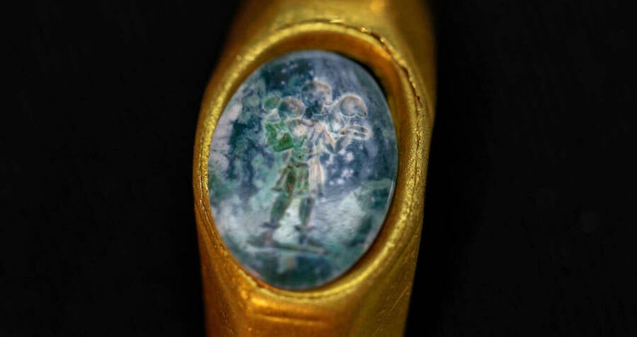 Ancient Gold Ring With Early Image Of Jesus Found In Roman Shipwreck
