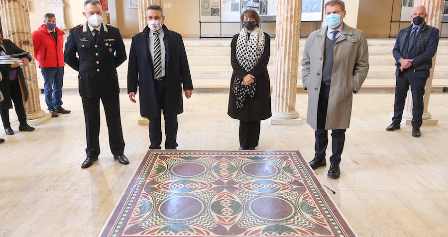 Ancient Roman Mosaic Used As New York City Coffee Table For 45 Years