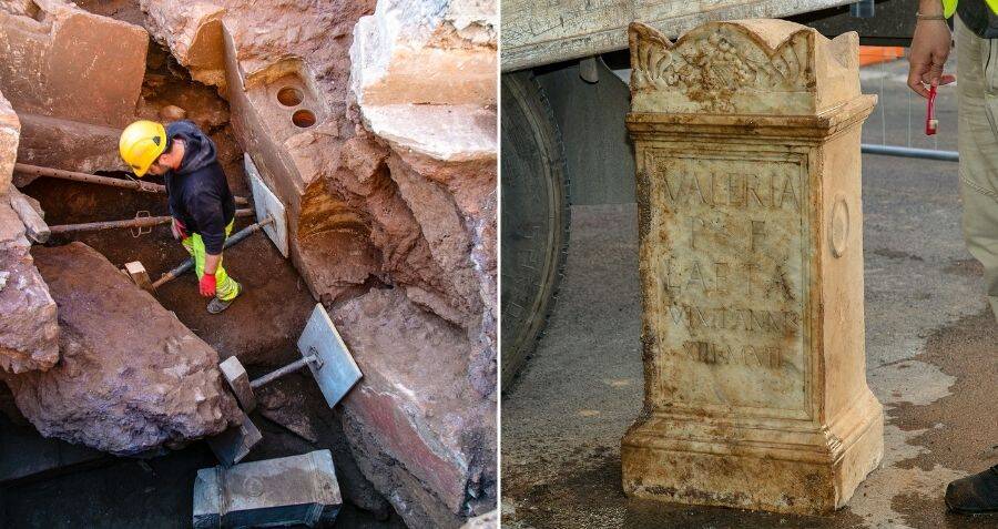 Second-Century Funerary Altar For Teenage Girl Discovered In Rome