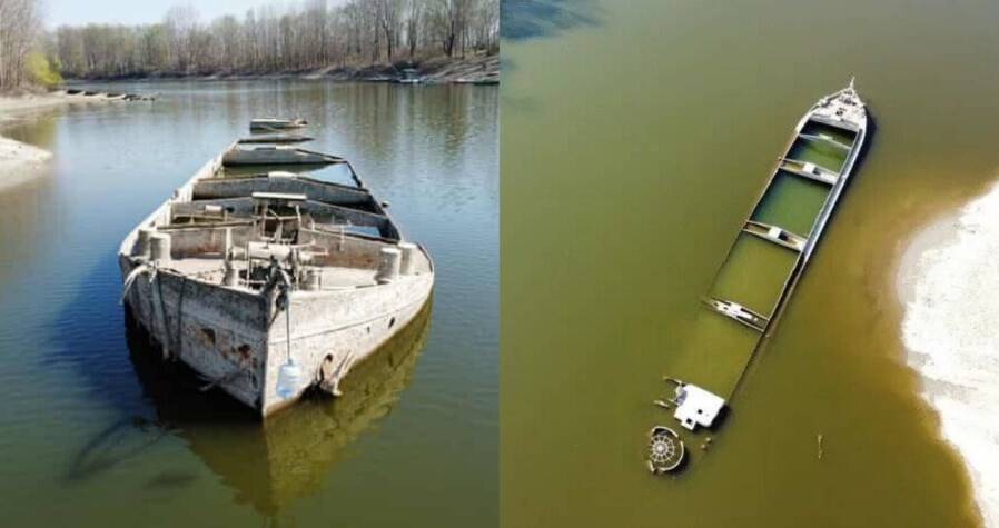 Italy's Drought Has Dried Up A River — And Revealed A WWII Barge