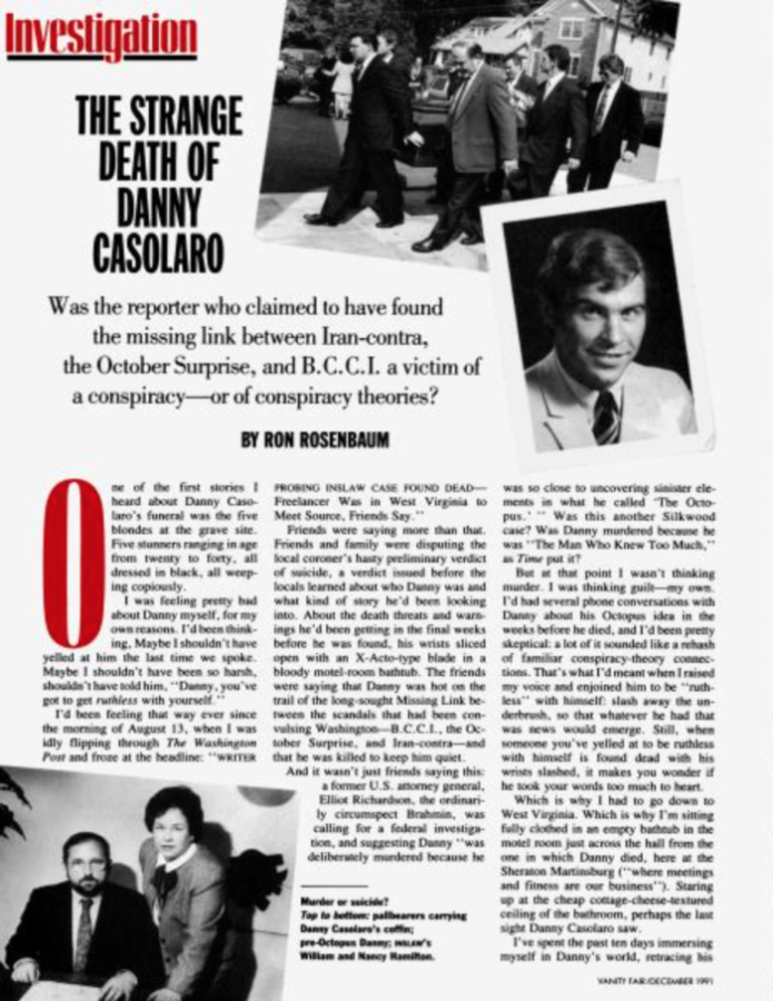 Danny Casolaro And The Story Of 'The Octopus Murders'